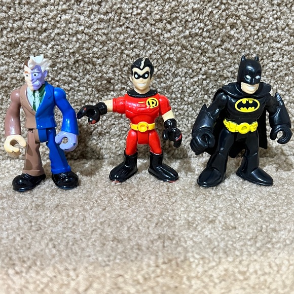 DC Comics | Toys | Imaginext Dc Super Friends Two Face Robin Batman Lot ...